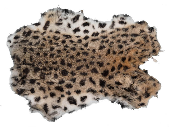 Stencilled or Printed Rabbit Skins Pelts Furs Hides in Various Animal ...