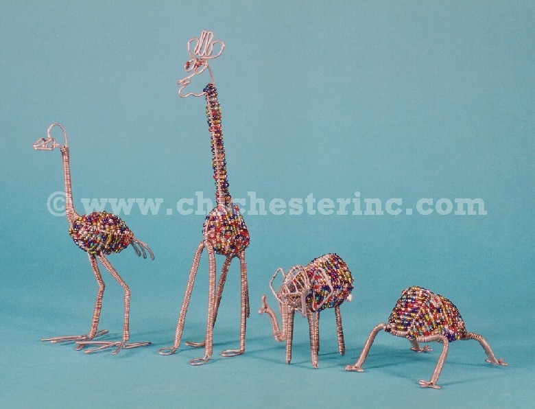 African Wire Wrap Animals